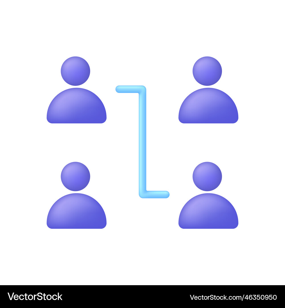 3d people communicating Royalty Free Vector Image