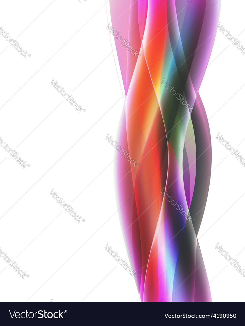 Colored waves Royalty Free Vector Image - VectorStock