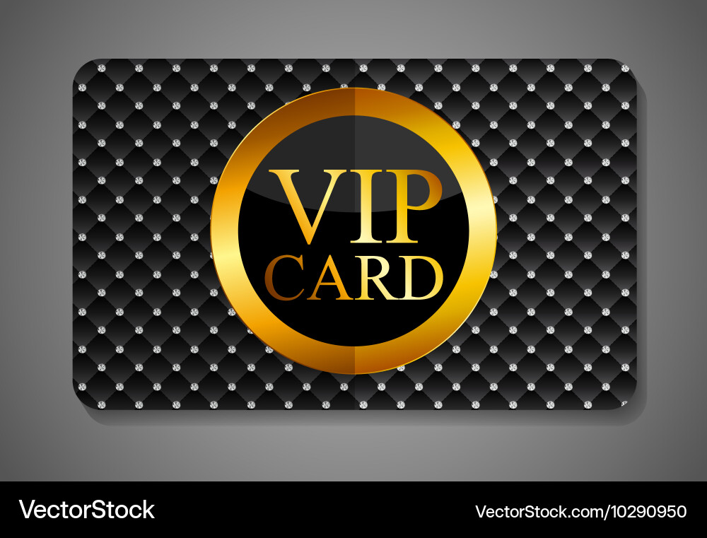 Elegant dark vip card Royalty Free Vector Image