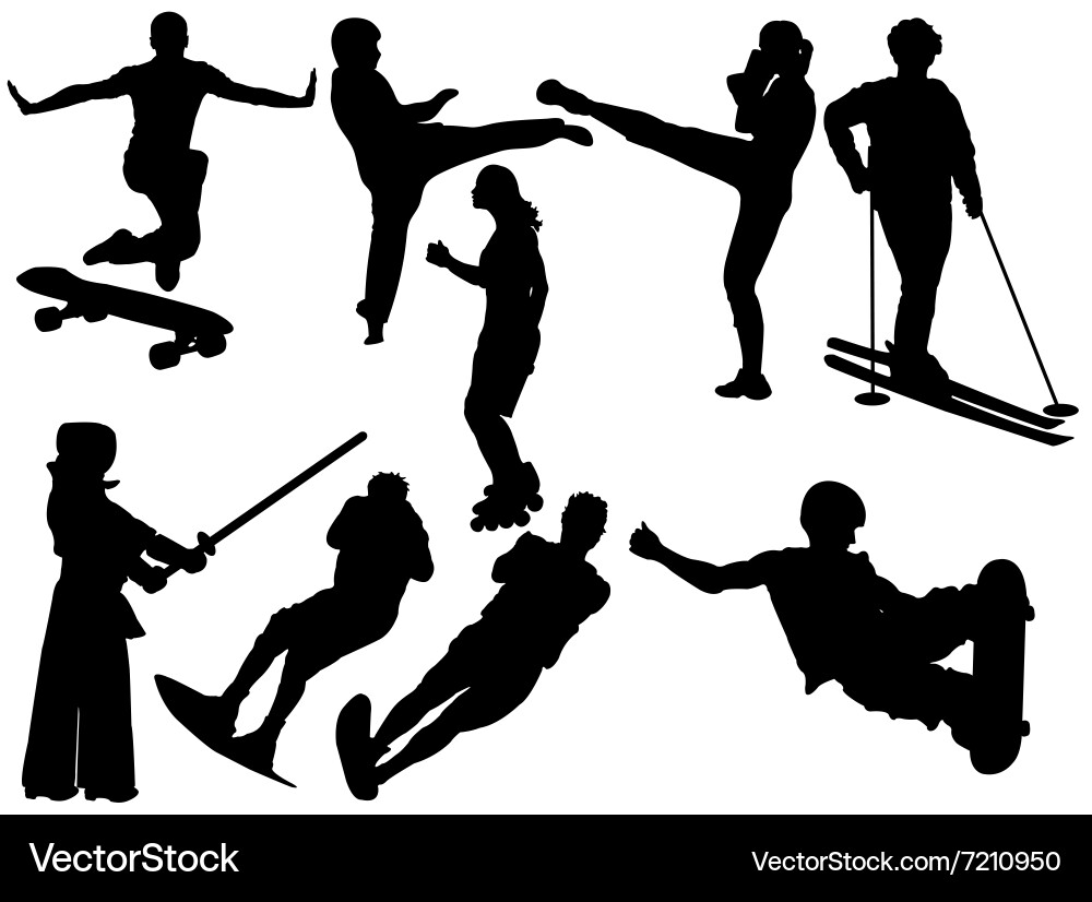 Extreme sports vs Royalty Free Vector Image - VectorStock