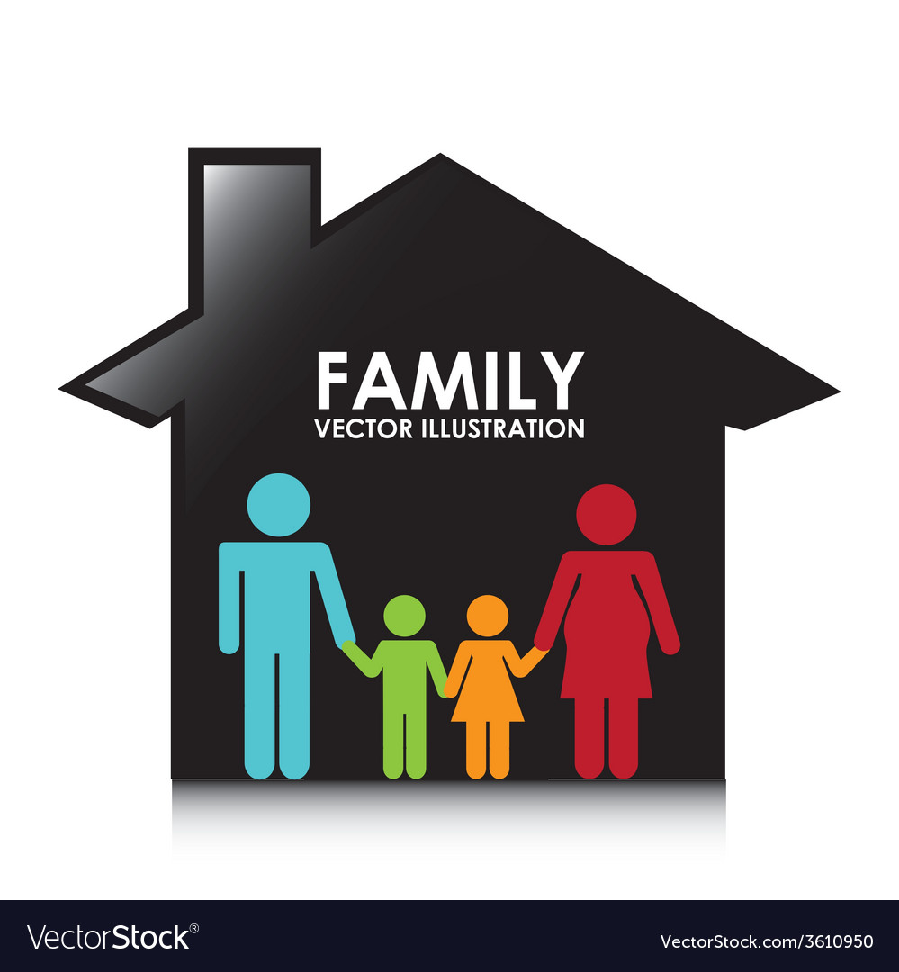 Happy family Royalty Free Vector Image - VectorStock