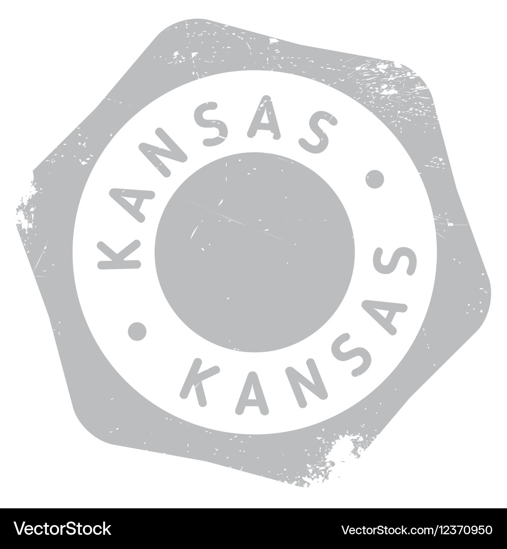 Kansas stamp rubber grunge Royalty Free Vector Image