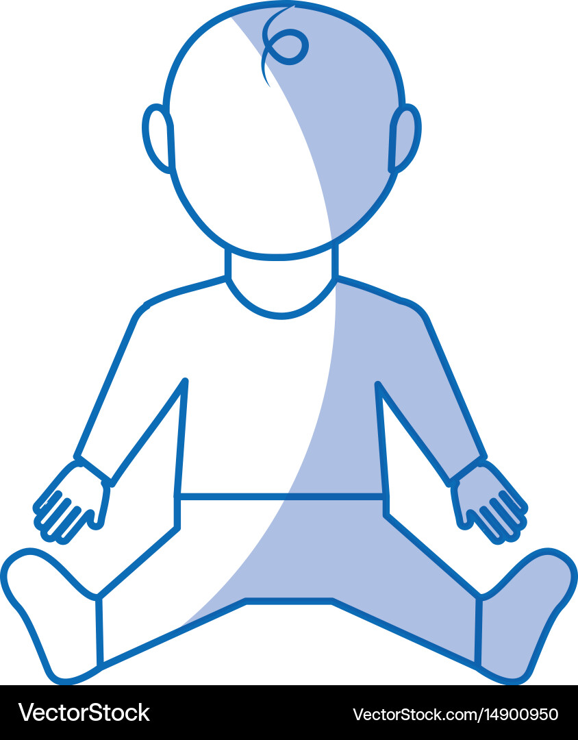 Little baby character icon Royalty Free Vector Image