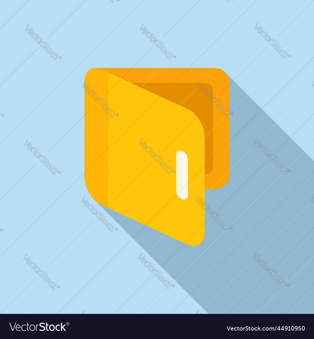 Mail folder icon flat contact interface Royalty Free Vector