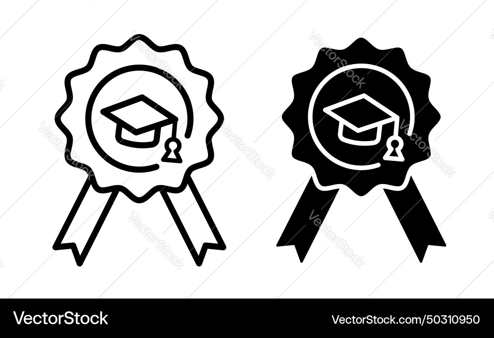 Mastery icon set expertise and proficiency logo Vector Image