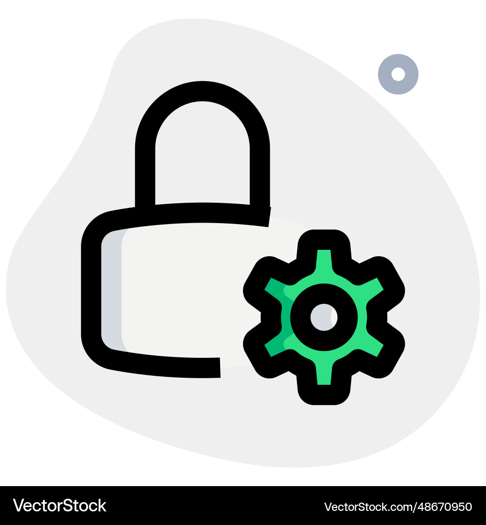 Safety mechanism in mechanical components Vector Image