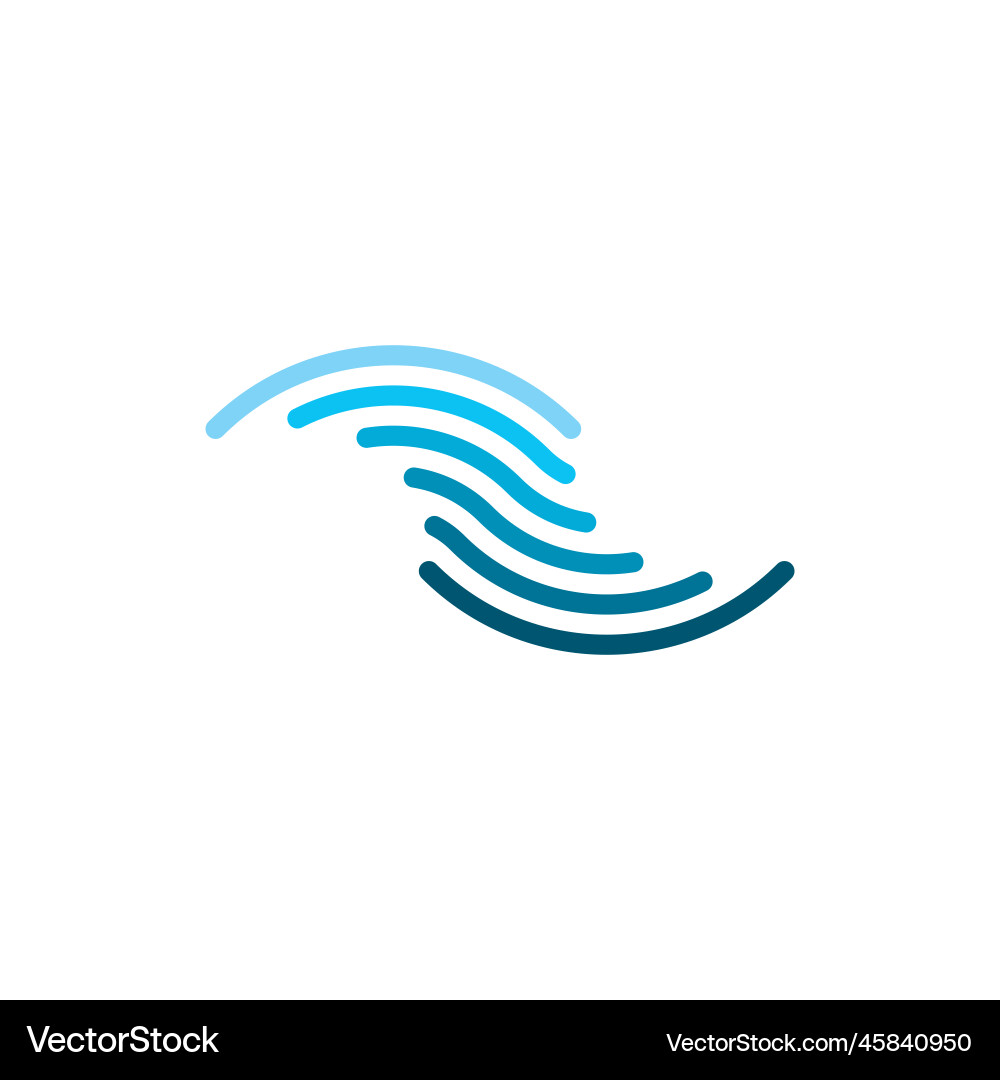 Water wave letter z logo Royalty Free Vector Image
