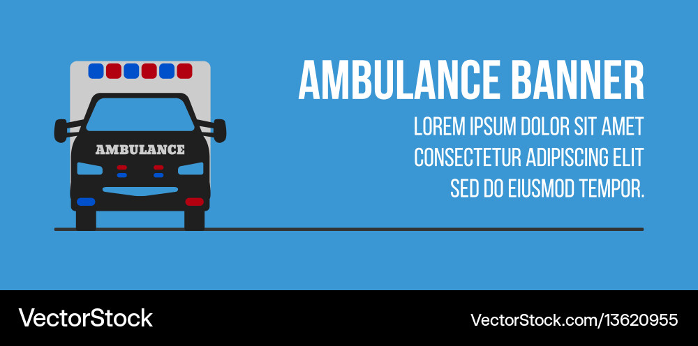 Ambulance logos and banners Royalty Free Vector Image