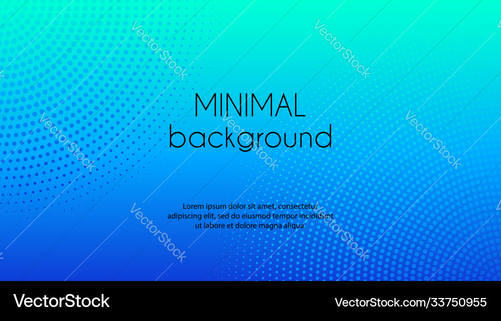 Blue gradient minimal background Royalty Free Vector Image