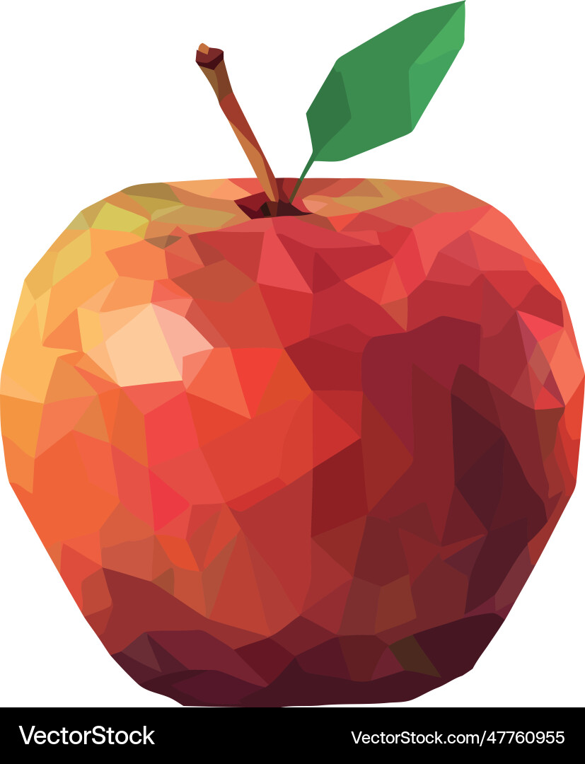 Fresh apple symbolizes healthy eating Royalty Free Vector