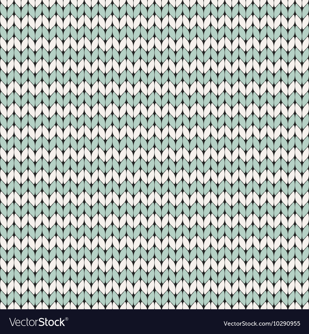 Knitted seamless pattern Royalty Free Vector Image