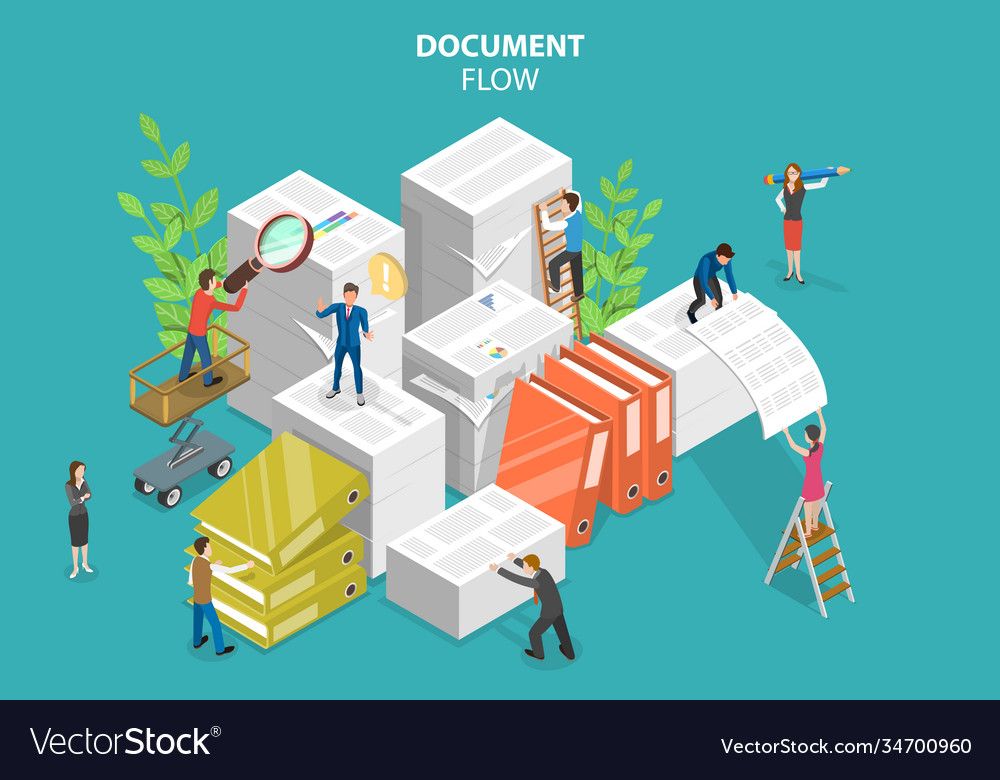 3d isometric flat conceptual Royalty Free Vector Image