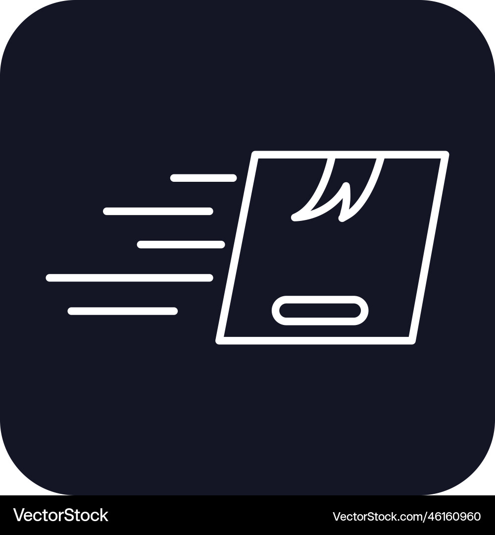 Fast delivery service icons with black Royalty Free Vector
