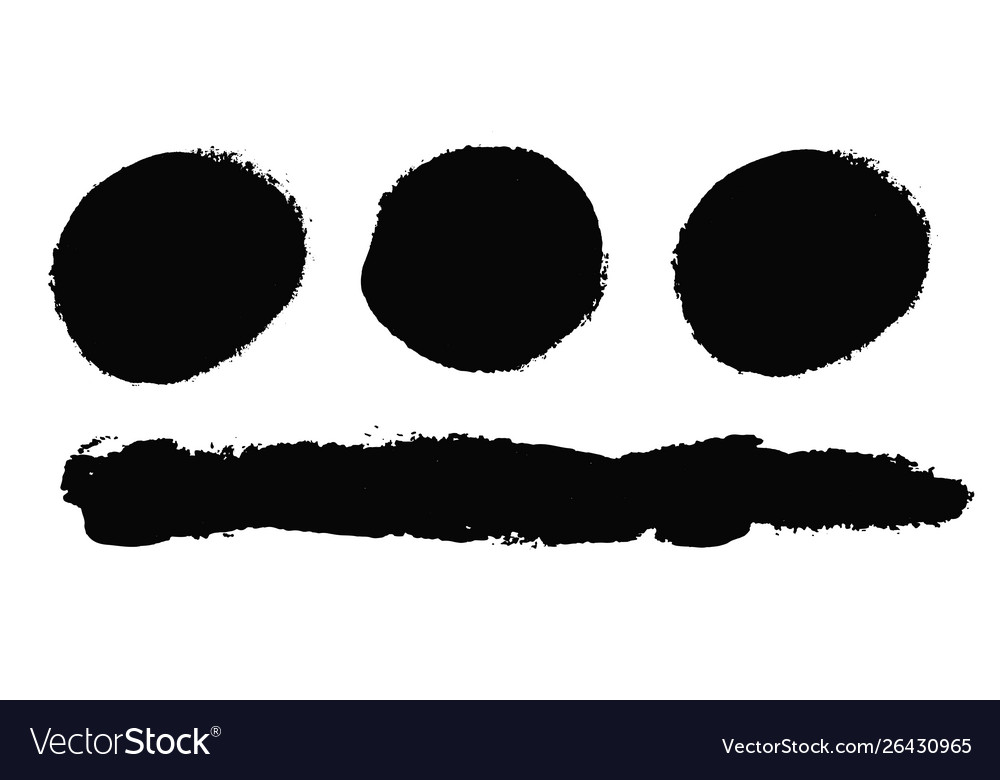 Brush strokes paintbrush set grunge Royalty Free Vector