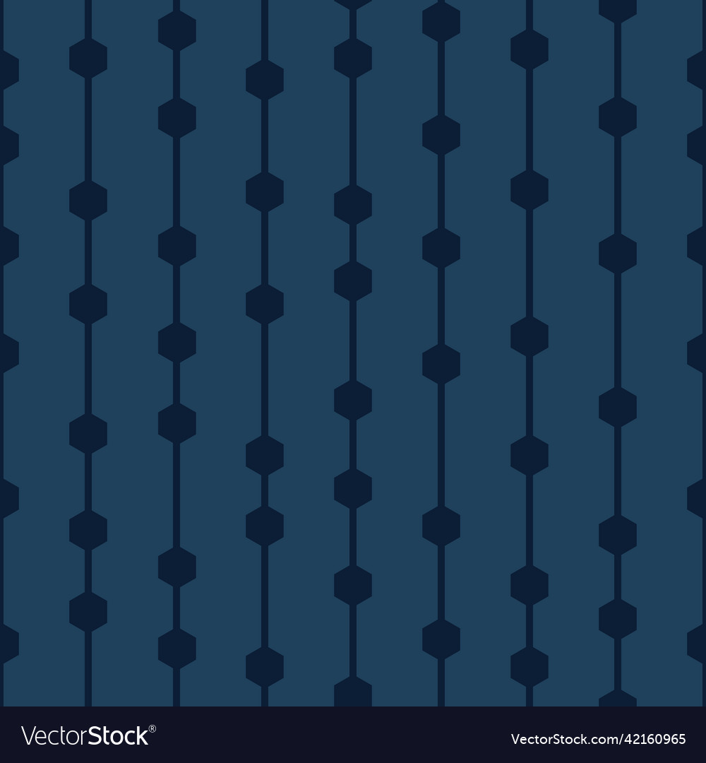 Dark blue geometric pattern seamless repeat Vector Image
