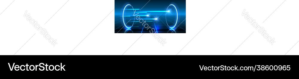 Fantastic background with space portal Royalty Free Vector