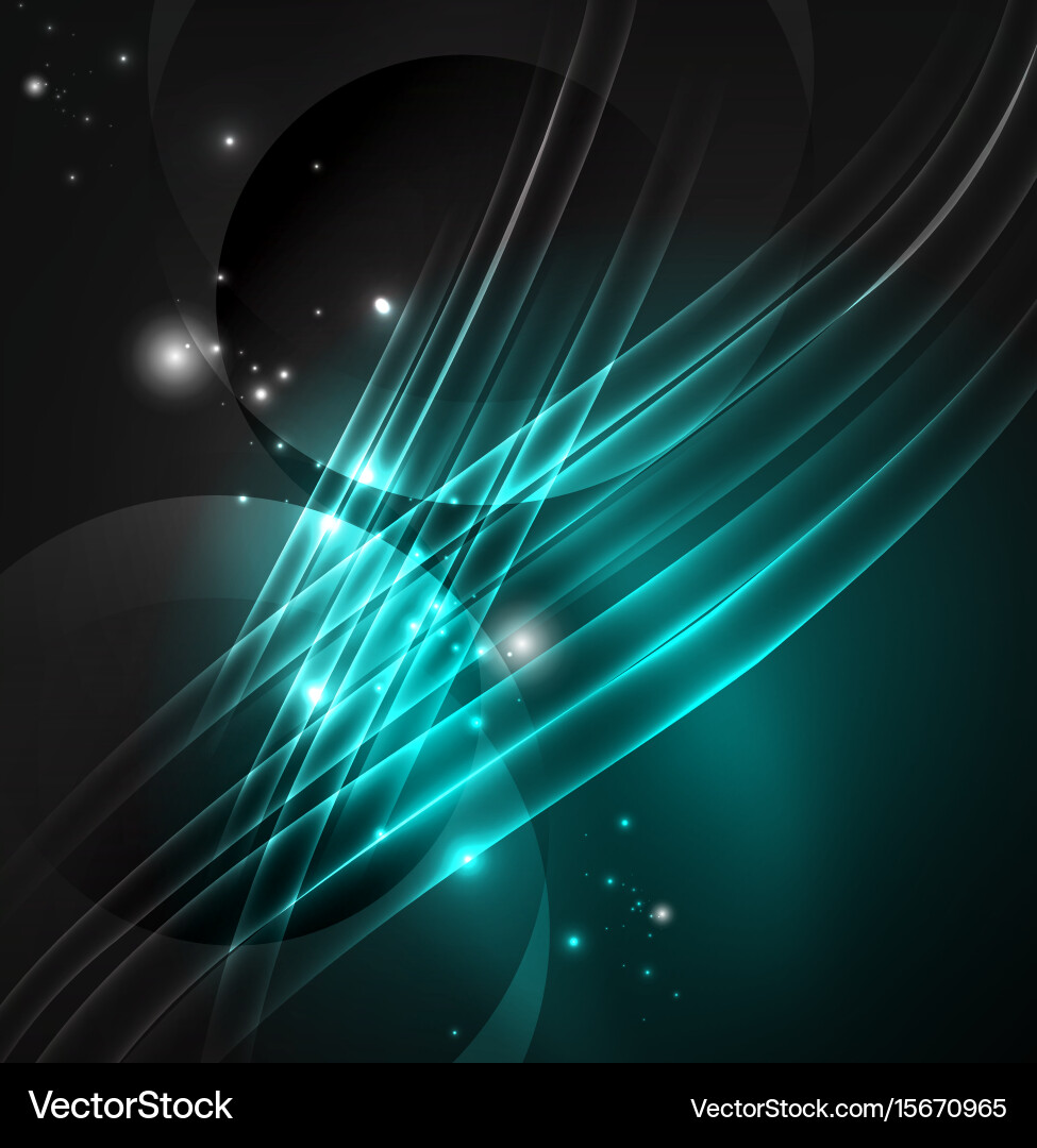 Glowing futuristic lines Royalty Free Vector Image