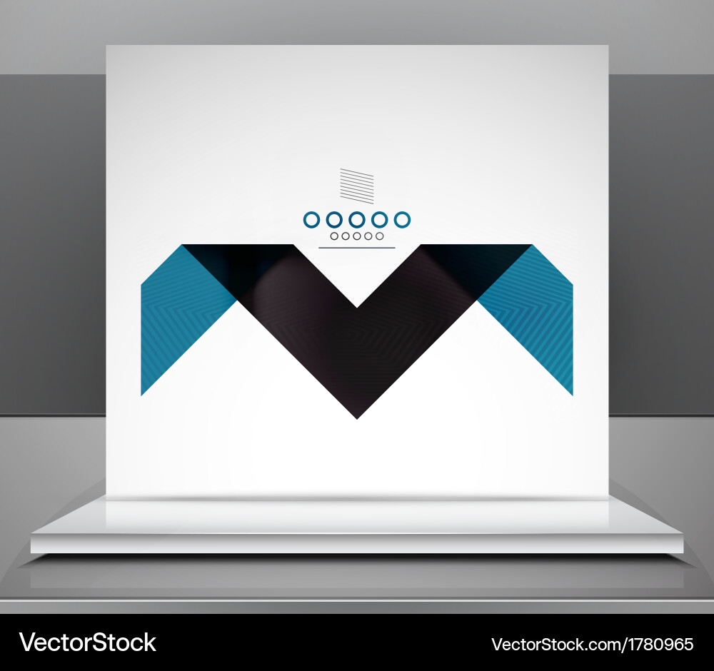 Modern business stripes infographic design Vector Image