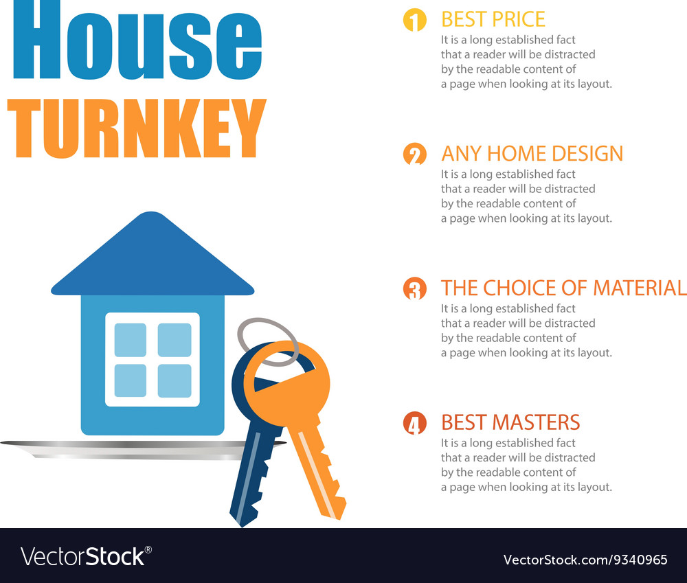 Turnkey Royalty Free Vector Image - VectorStock
