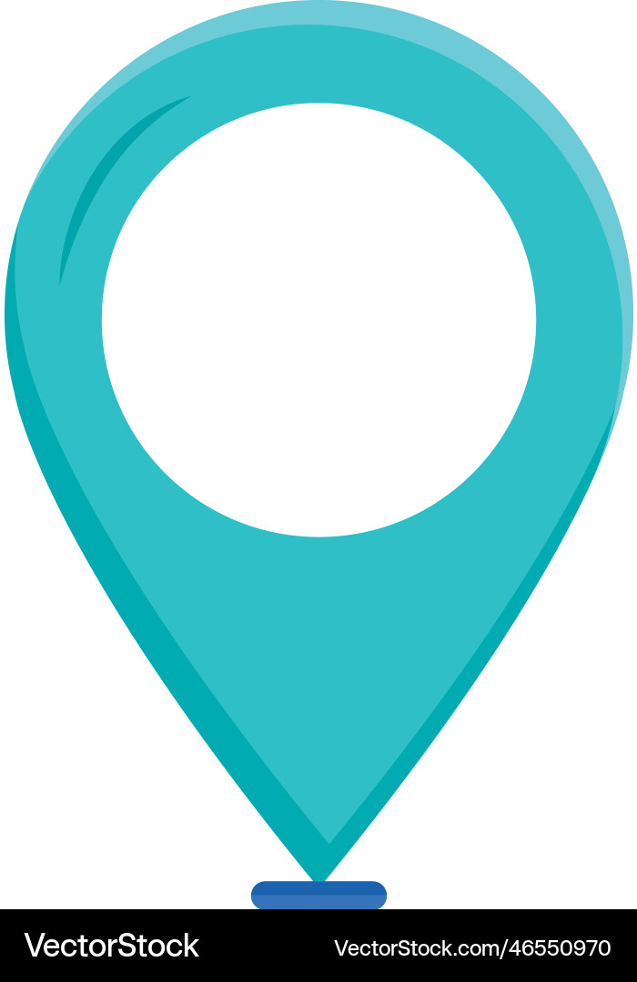 Blue circle icon points travelers in direction Vector Image