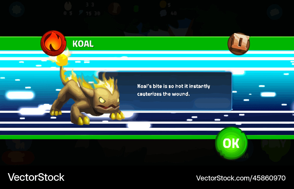 Complete set of level button game ui pop-up icon Vector Image