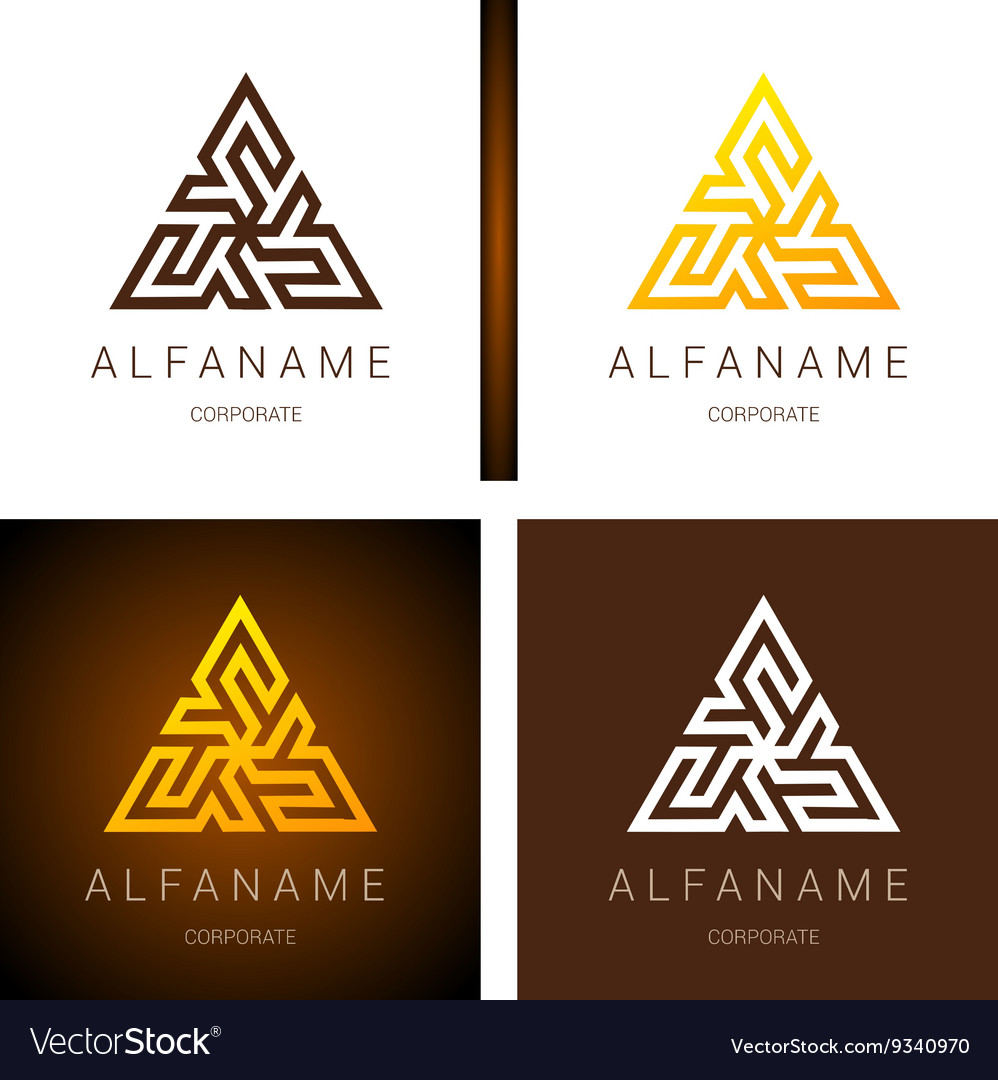 Ethno pattern logo Royalty Free Vector Image - VectorStock