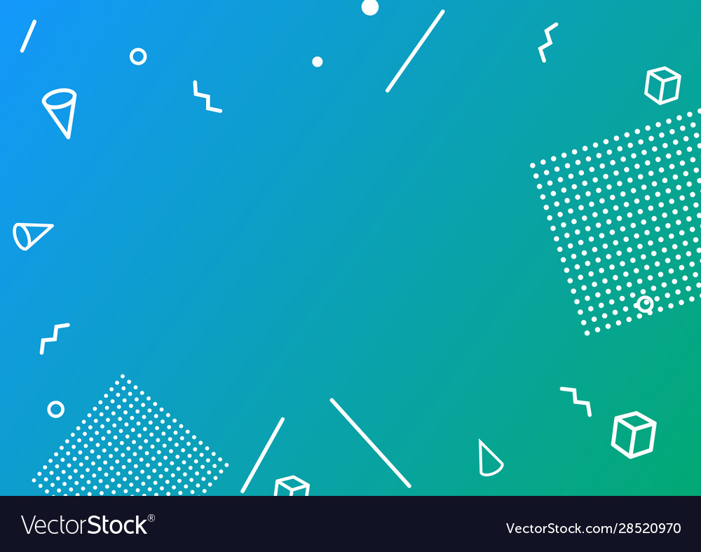 Flat style abstract geometric design template Vector Image