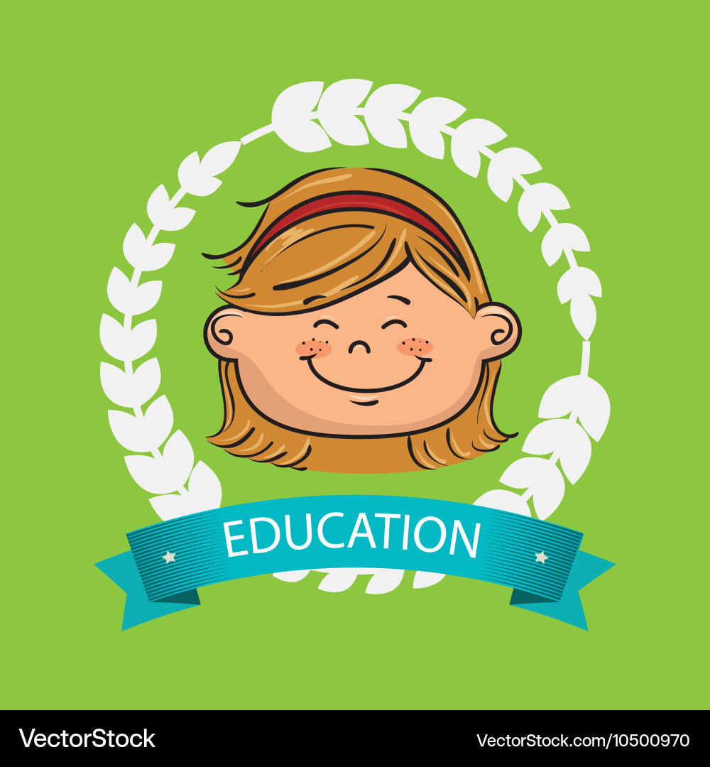 Girl student graduation icon Royalty Free Vector Image