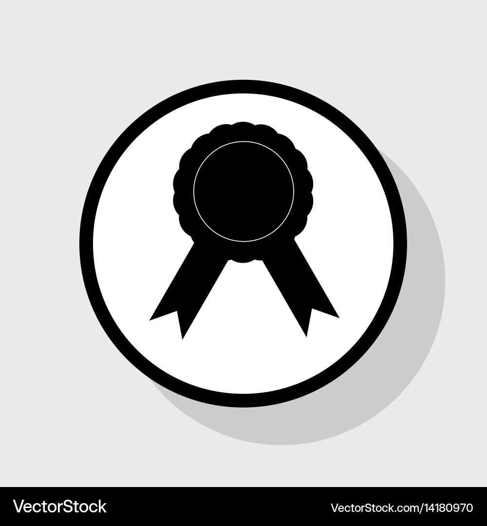 Label sign ribbons flat black icon Royalty Free Vector Image