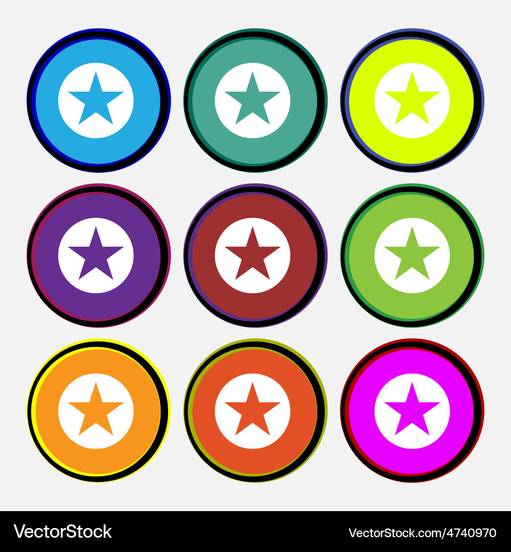 Star favorite Royalty Free Vector Image - VectorStock