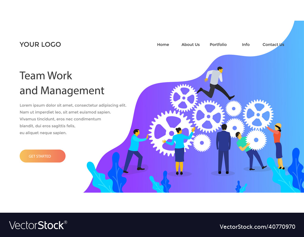 Teamwork Royalty Free Vector Image - VectorStock