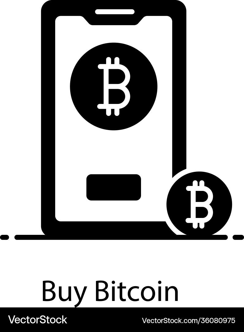 Buy bitcoin Royalty Free Vector Image - VectorStock