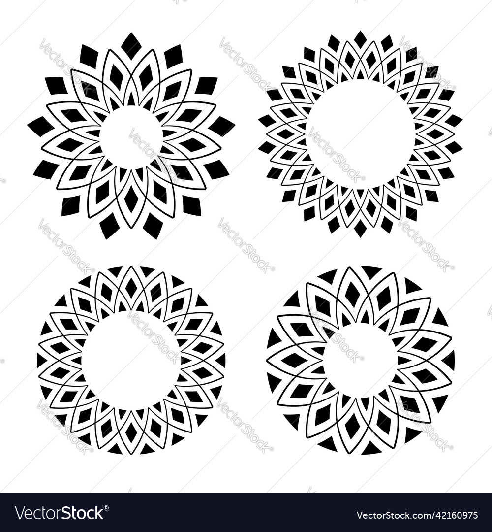 Circle patterns Royalty Free Vector Image - VectorStock