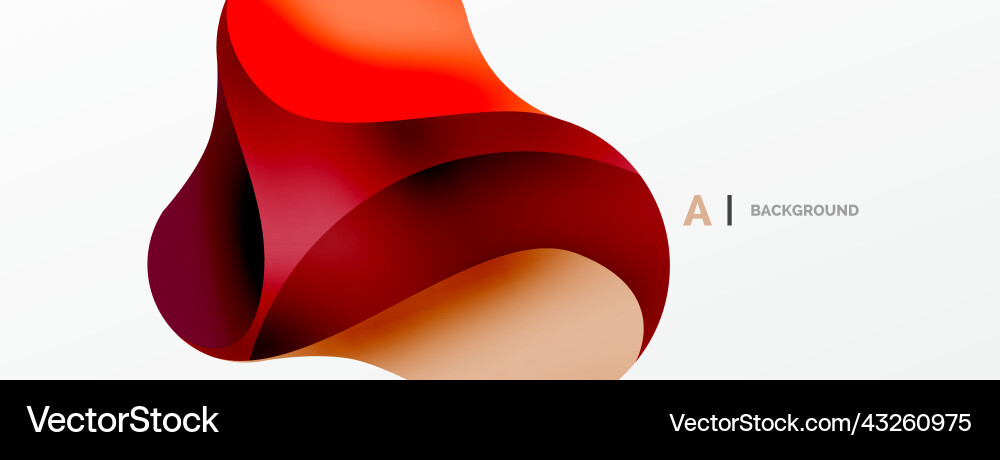 Flowing geometric shapes minimalist abstract Vector Image