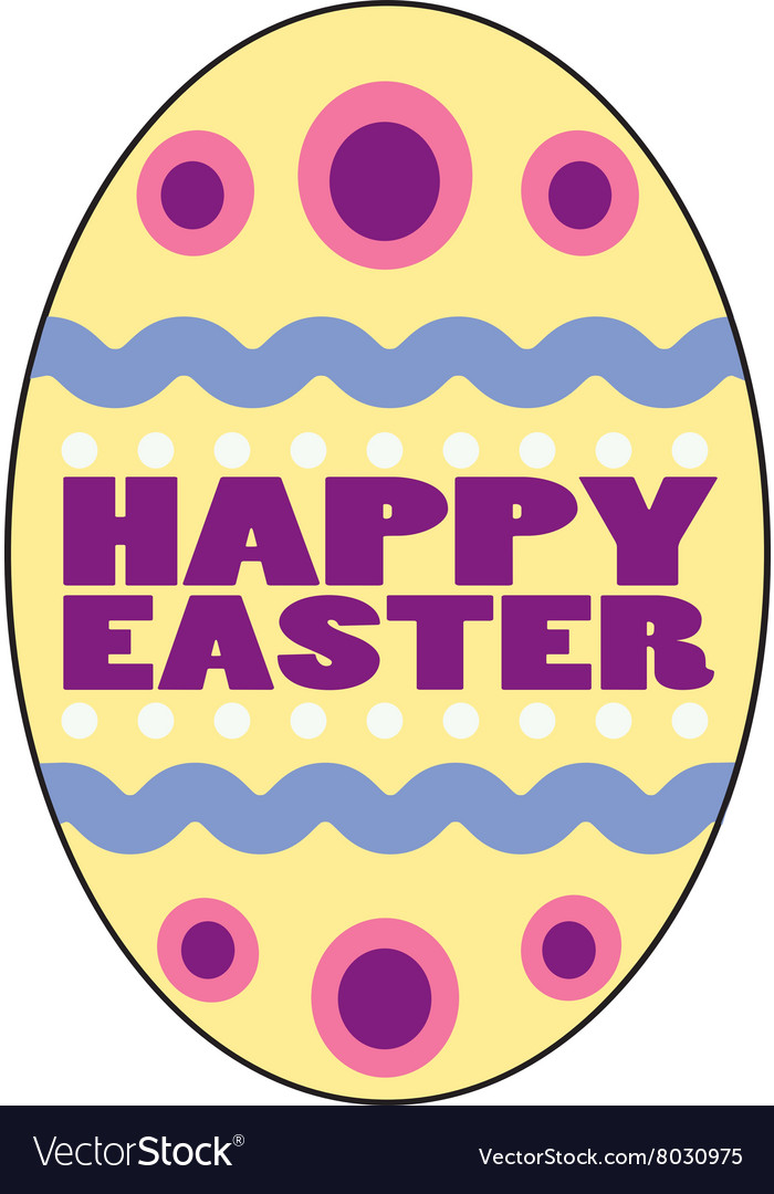 Happy easter Royalty Free Vector Image - VectorStock