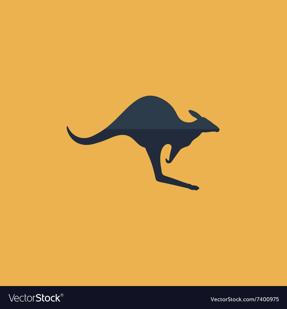 Kangaroo icon Royalty Free Vector Image - VectorStock
