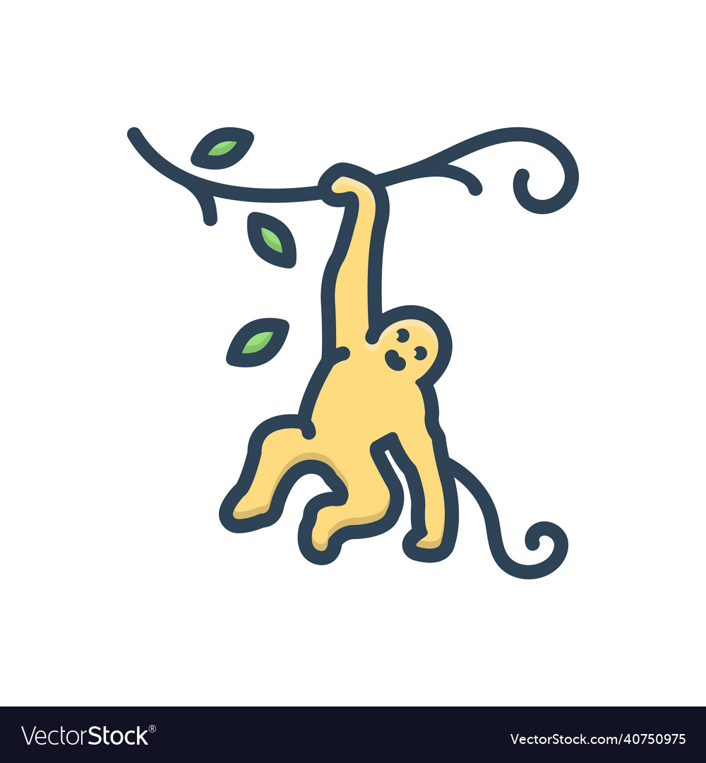 Monkey on tree Royalty Free Vector Image - VectorStock