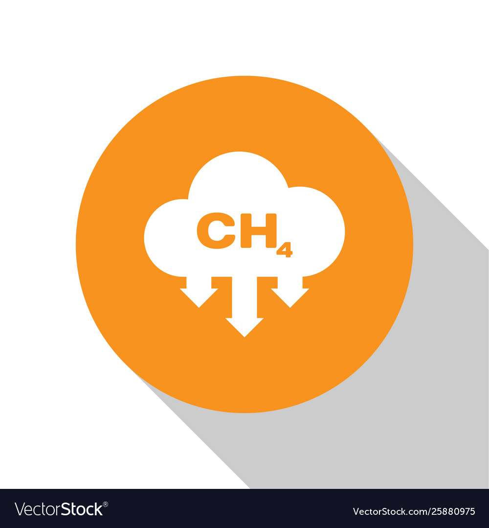 White methane emissions reduction icon isolated Vector Image White methane emissions reduction icon isolated Vector Image