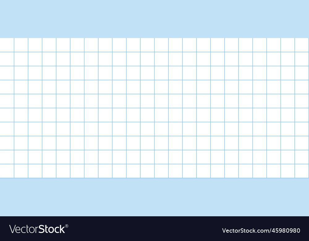 Blue graph paper grid background seamless pattern Vector Image