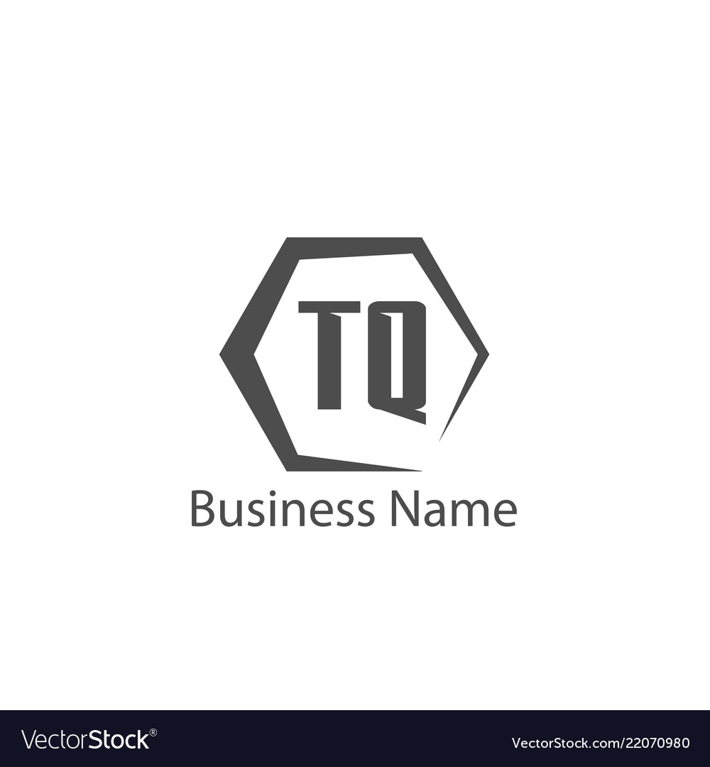 Initial letter tq logo template design Royalty Free Vector