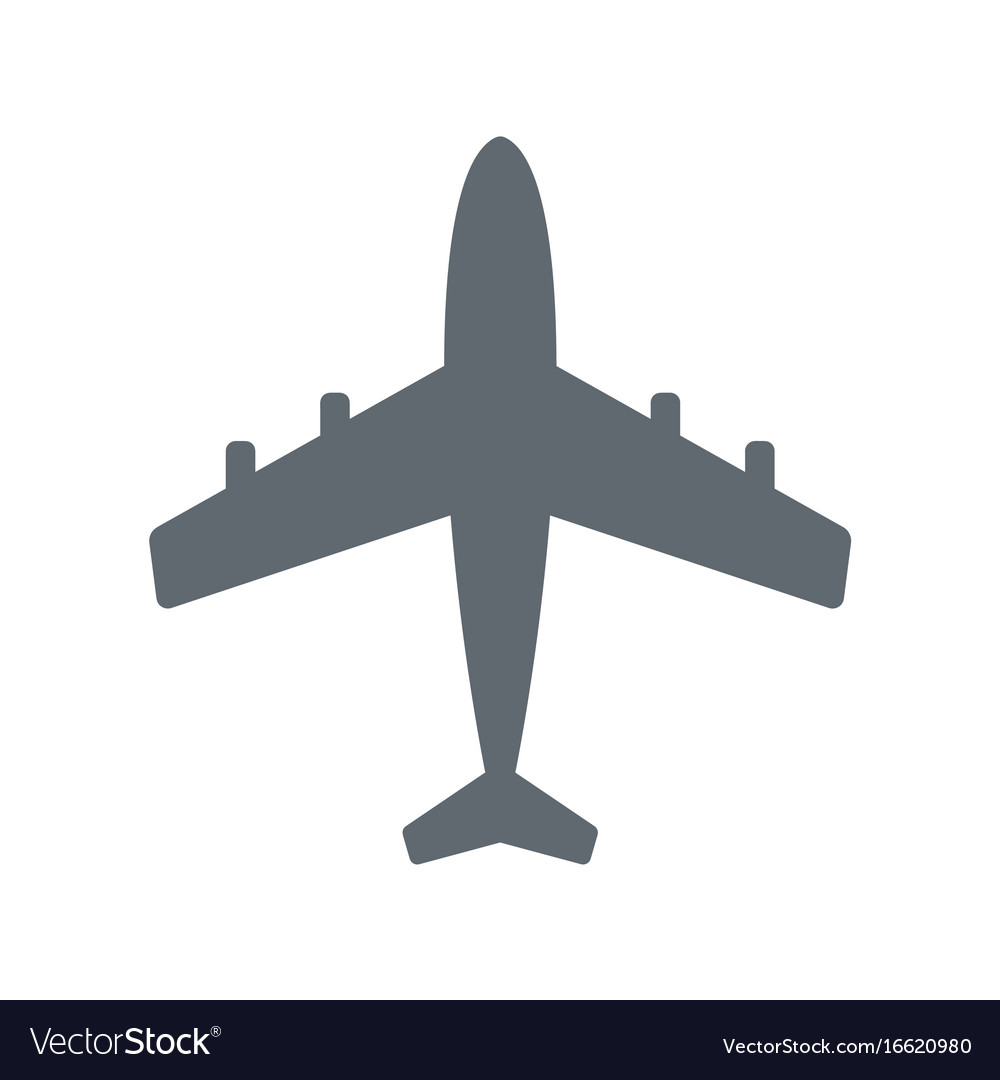 Plane icon simple Royalty Free Vector Image - VectorStock