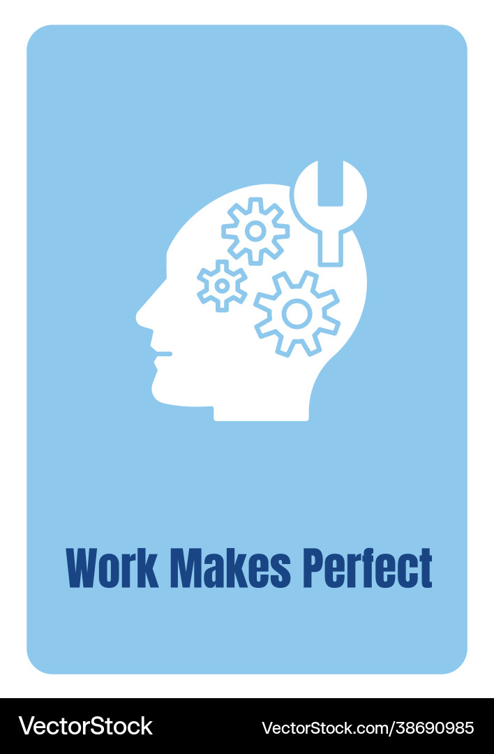 Achieving fulfilling career greeting card Vector Image