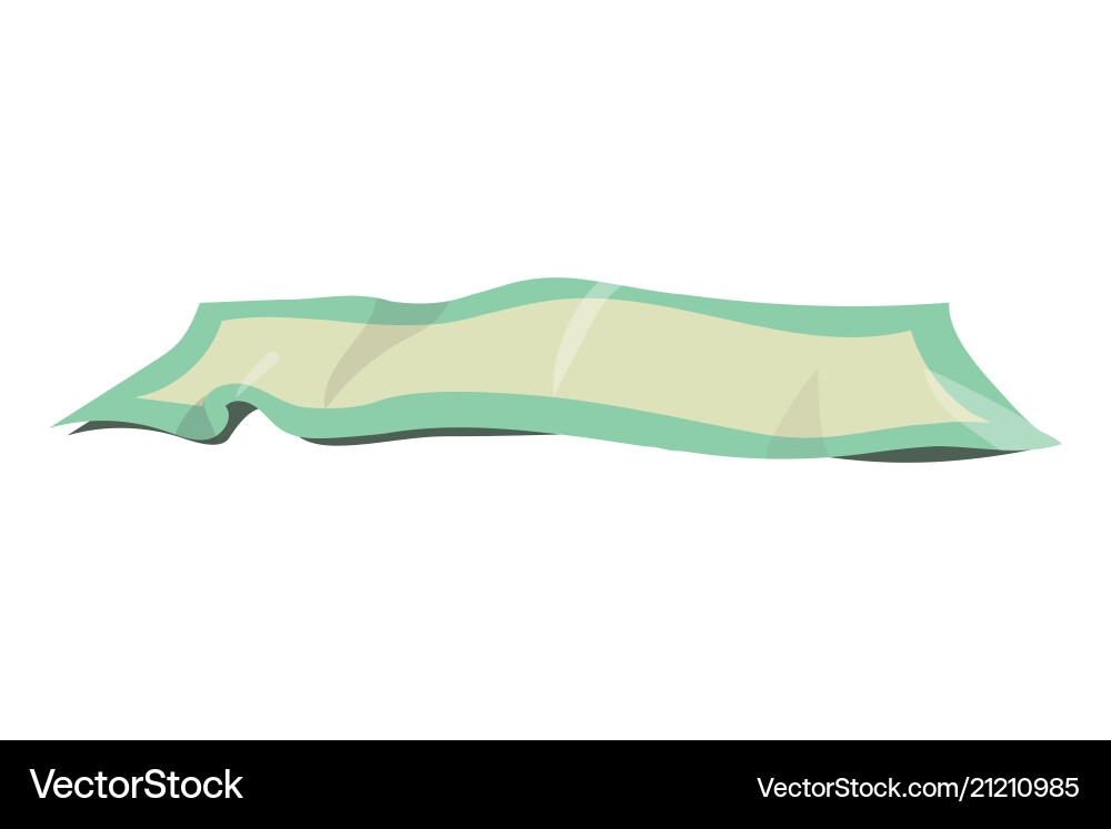 Cartoon beach litter on a white background Vector Image