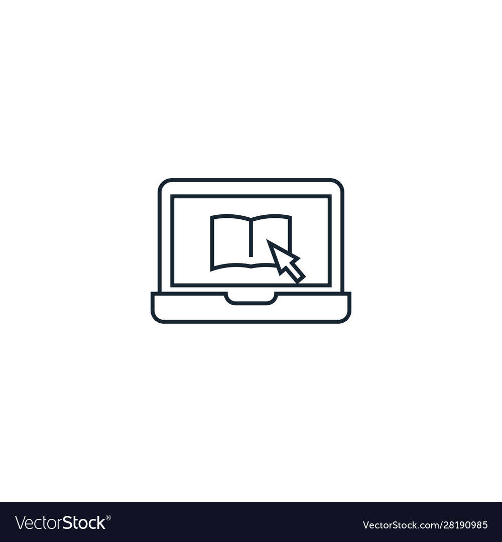 Elearning creative icon from e-learning icons Vector Image
