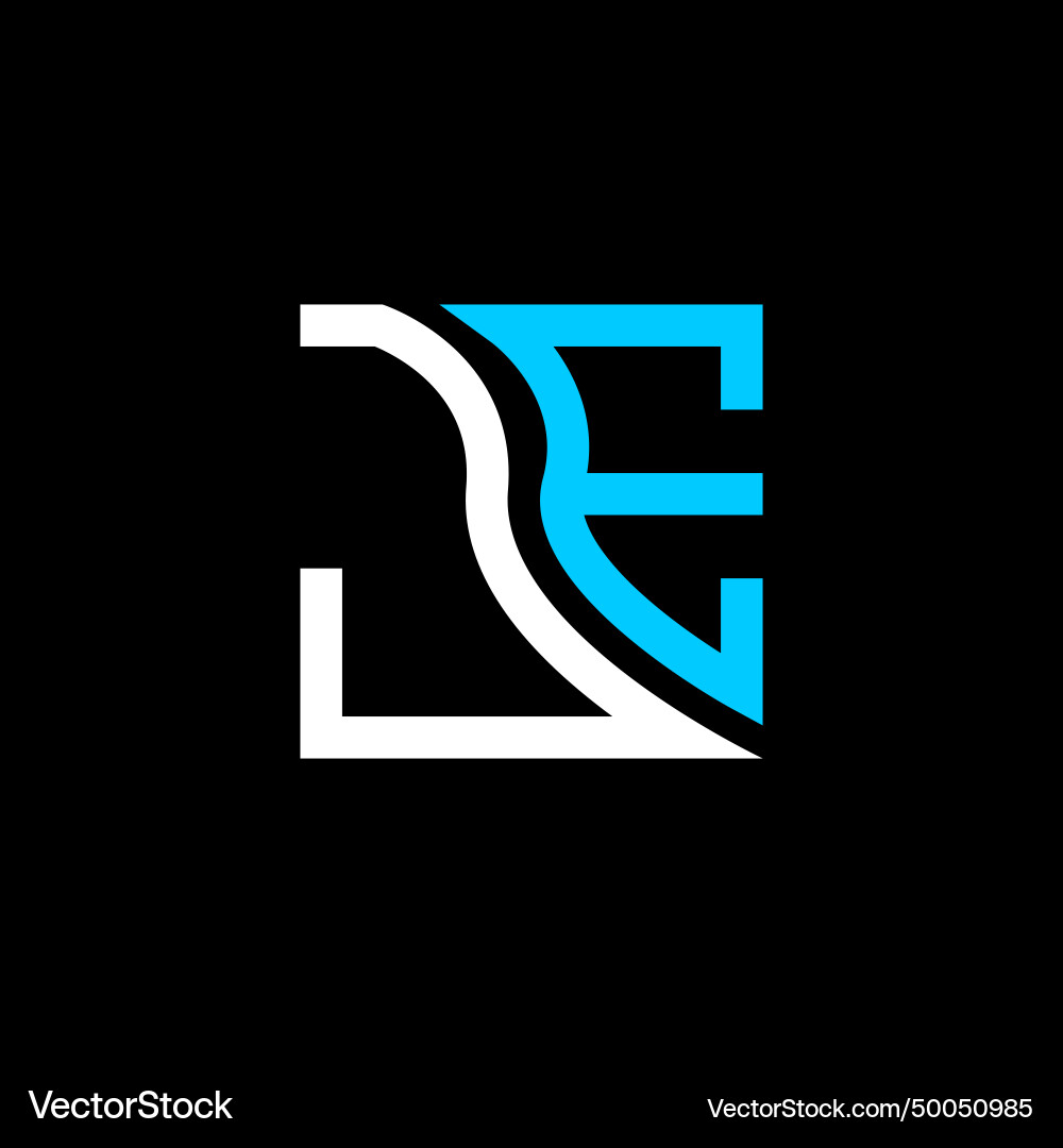 Je letter logo design simple and modern Royalty Free Vector