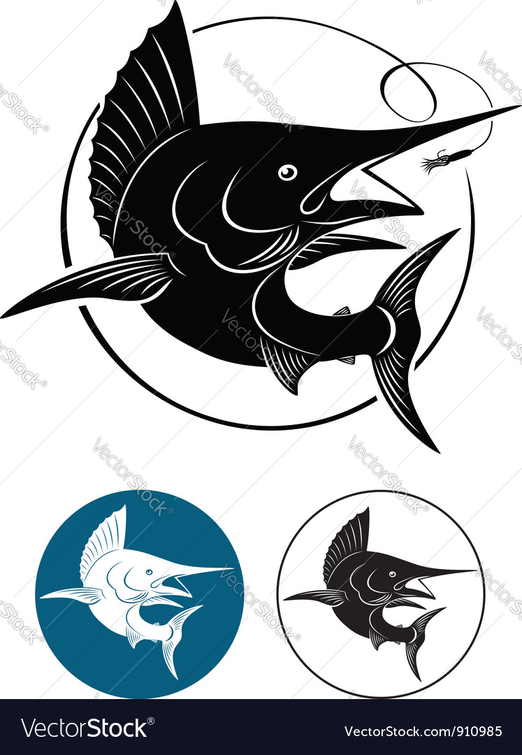 Marlin Royalty Free Vector Image - VectorStock