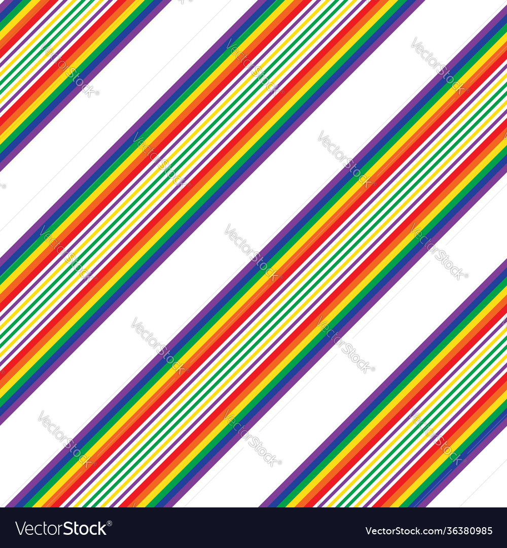 Rainbow stripe seamless pattern background Vector Image