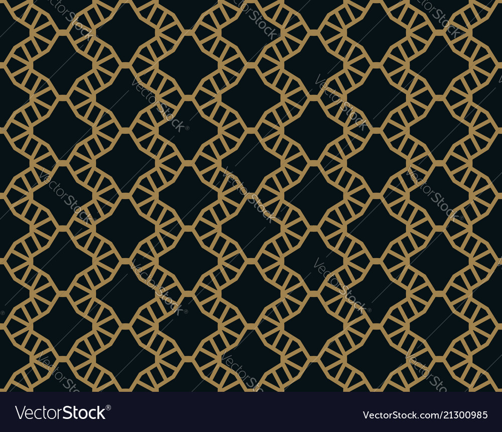 Seamless pattern intersecting thin gold lines Vector Image