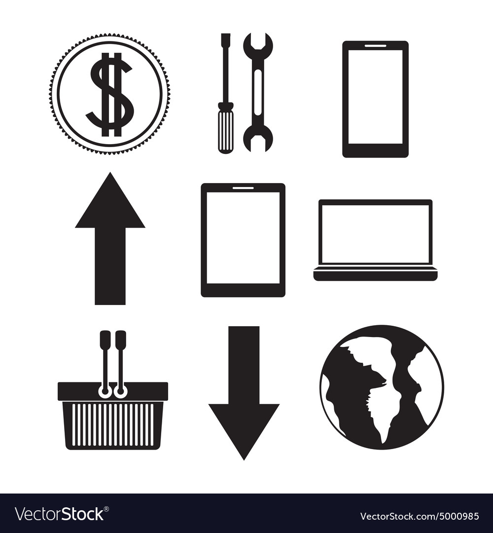 Technology icon design Royalty Free Vector Image