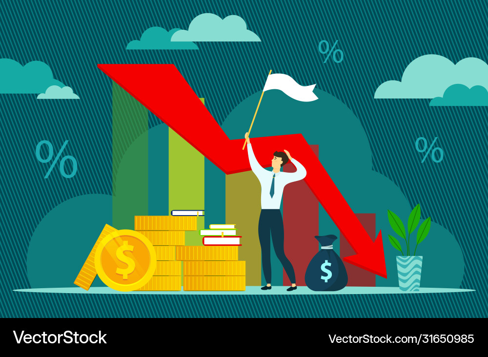 World financial crisis Royalty Free Vector Image